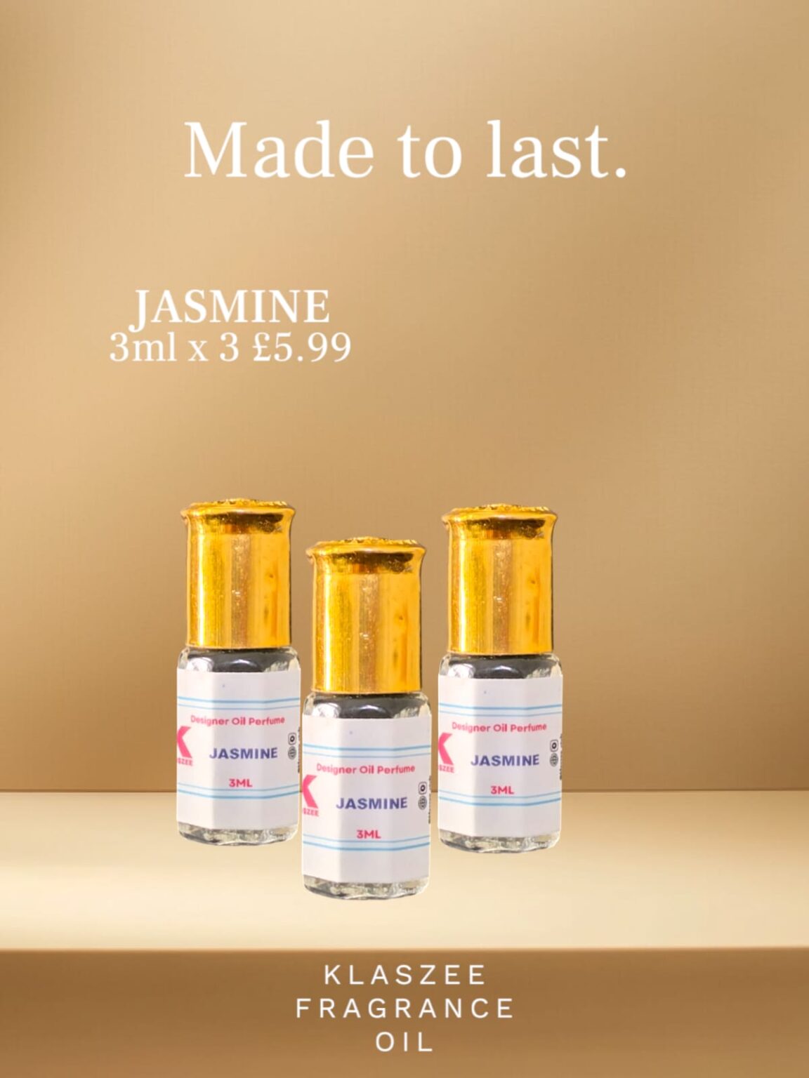 Jasmine – Best Floral Oil Perfume | Long-Lasting Fresh & Calming Scent